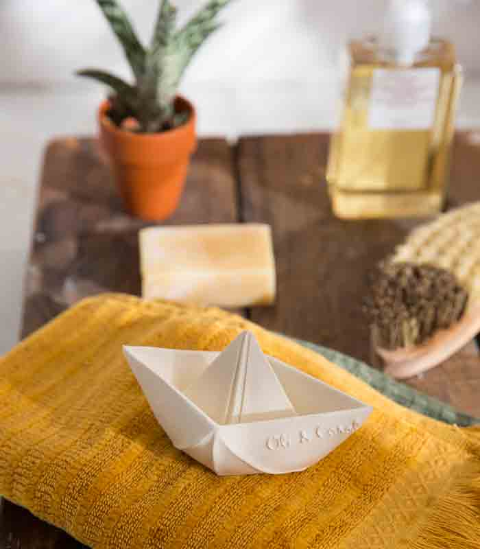 Glodalica za bebe - Origami Brod, Beli | Gradska Beba